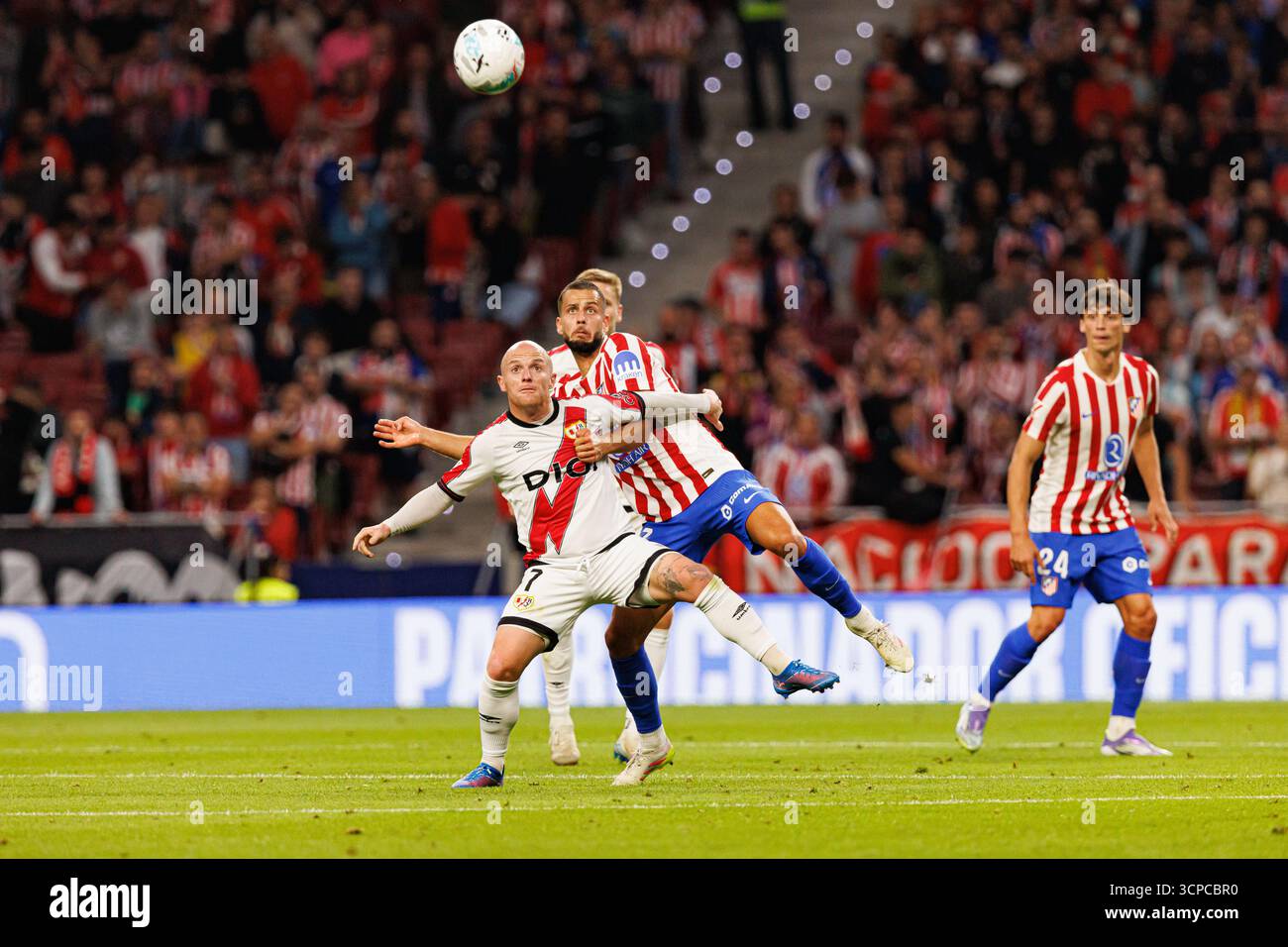 Isi Palazon and David Hancko seen during LaLiga EA SPORTS 25 26 game ...