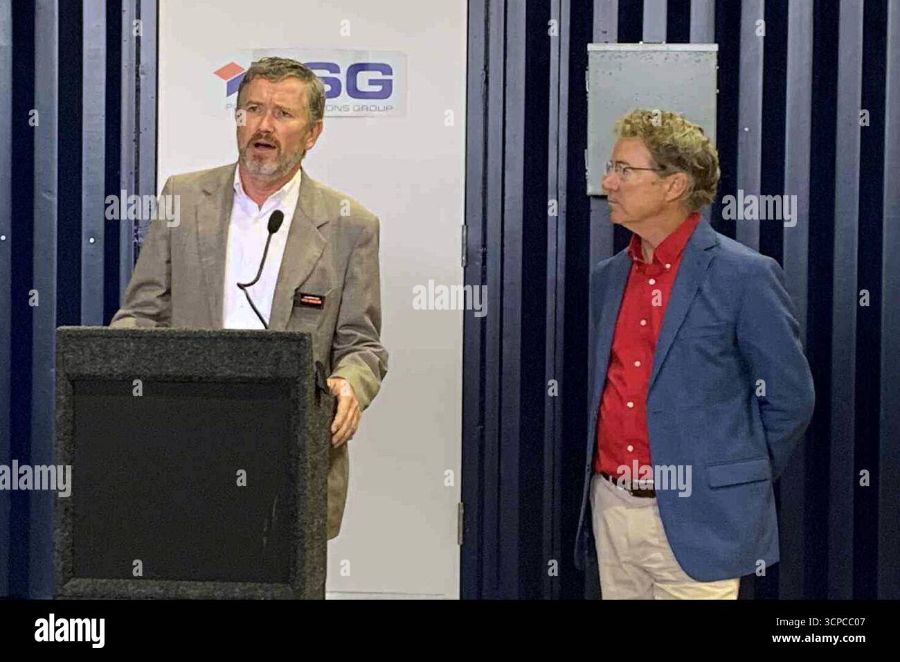 Rep. Thomas Massie, R-Ky., speaks at a regional forum as Sen. Rand Paul ...