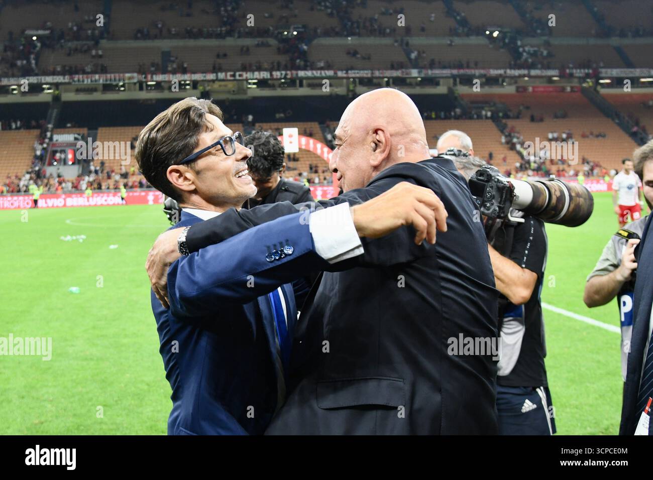 AC Monza's Ceo Adriano Galliani and Pier Silvio Berlusconi in Trofeo ...
