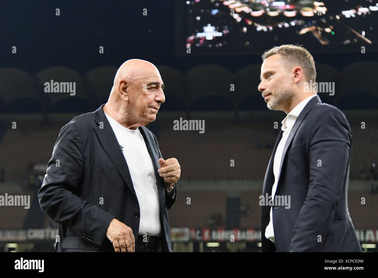 AC Monza's Ceo Adriano Galliani and Giorgio Furlani in Trofeo Silvio ...