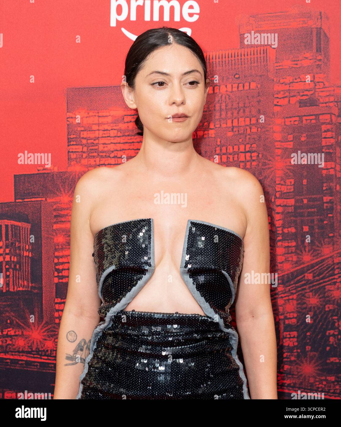 Rosa Salazar wearing dress by Rick Owens attends Amazon Prime Video MGM Studios 'Play Dirty ...