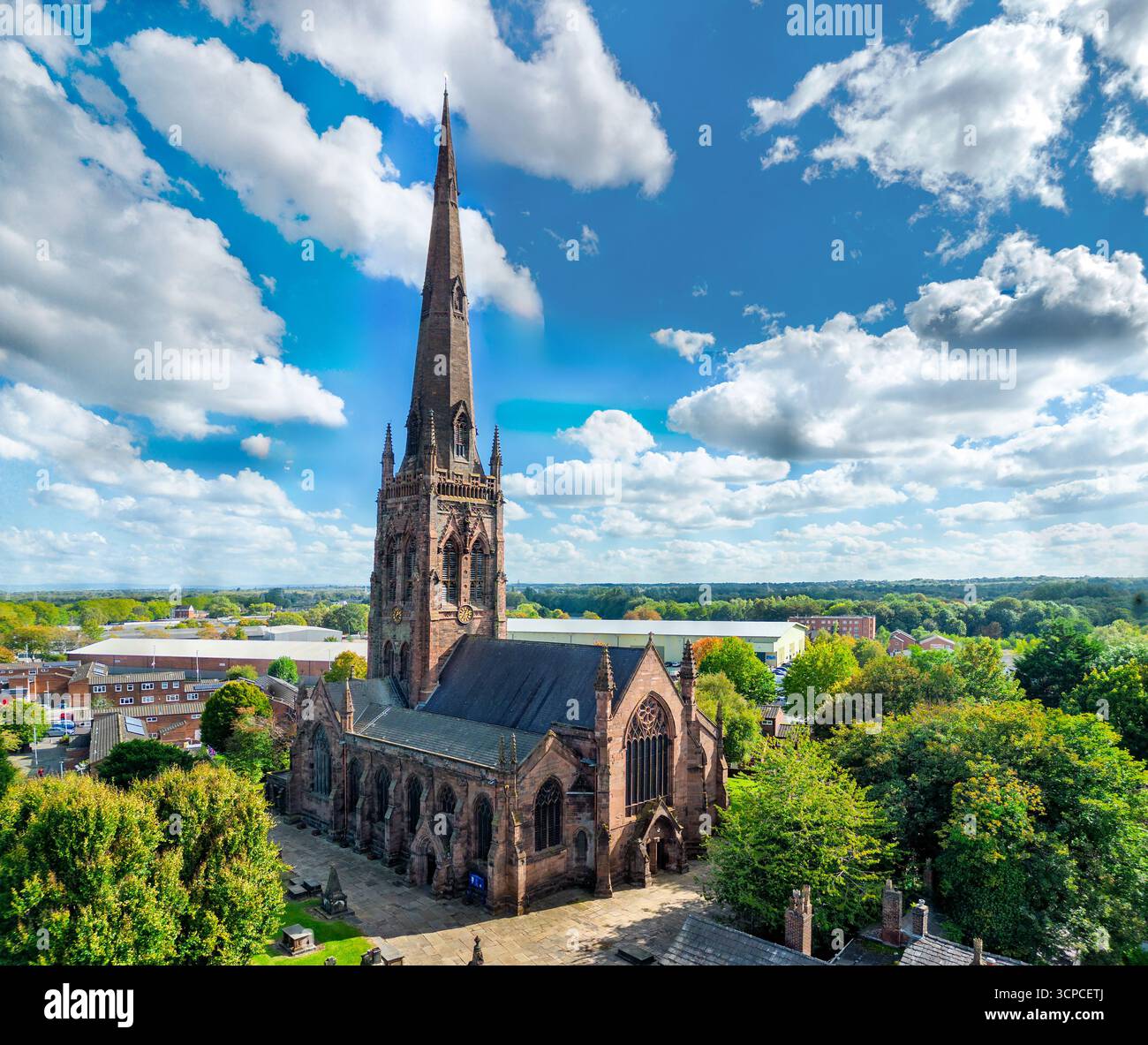 Warrington Parish church. St Elphin's is a Grade II* listed building ...