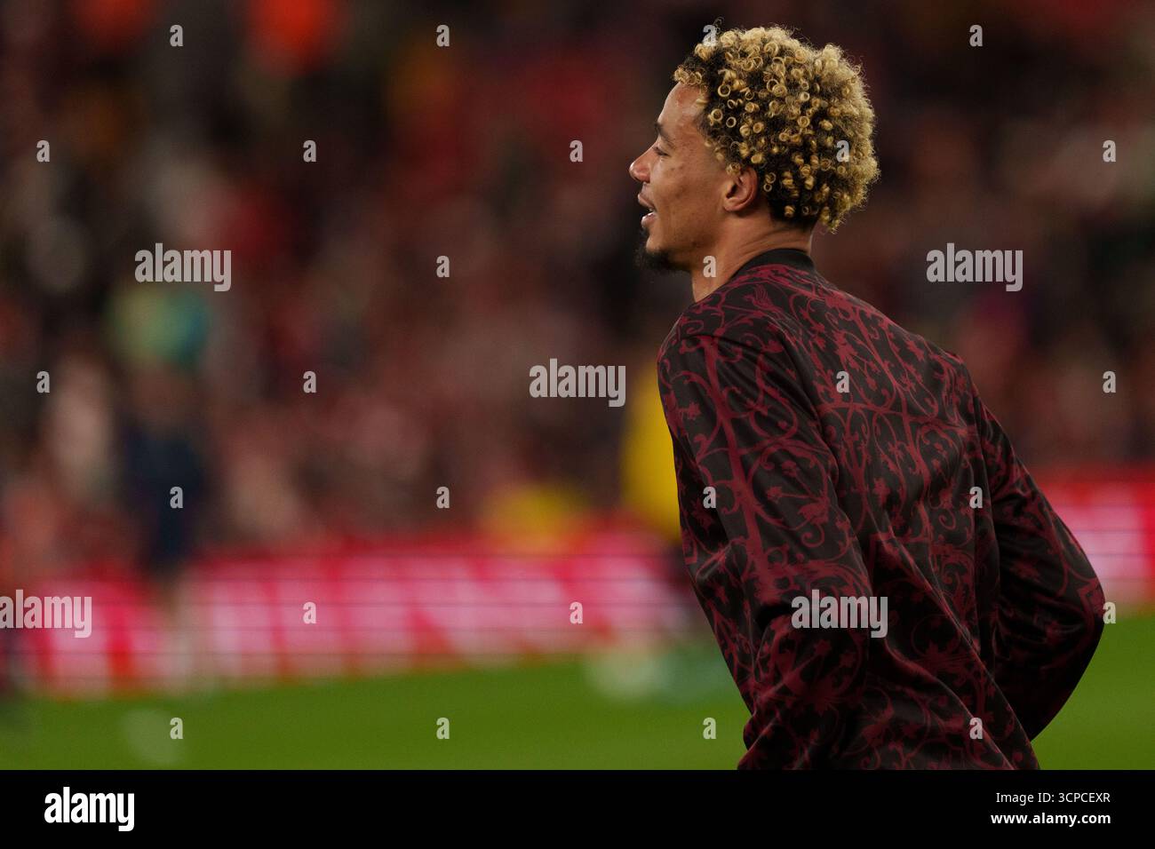 Hugo Ekitike of Liverpool is seen during the Carabao Cup Third Round ...