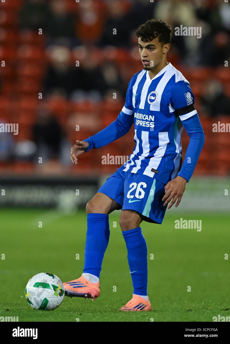 Brighton and Hove Albion's Yasin Ayari during the Carabao Cup third ...