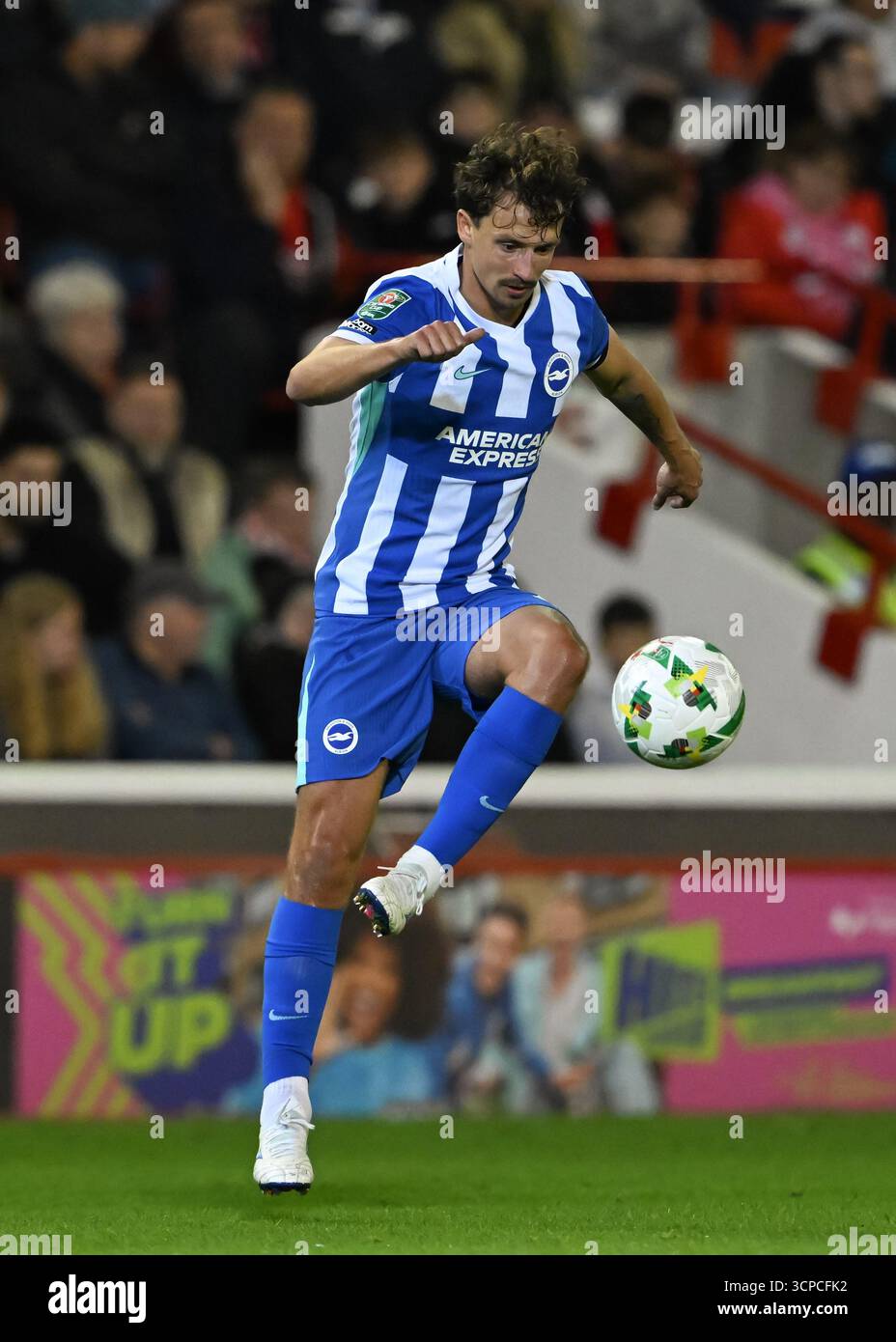 Brighton and Hove Albion's Carlos Baleba during the Carabao Cup third ...