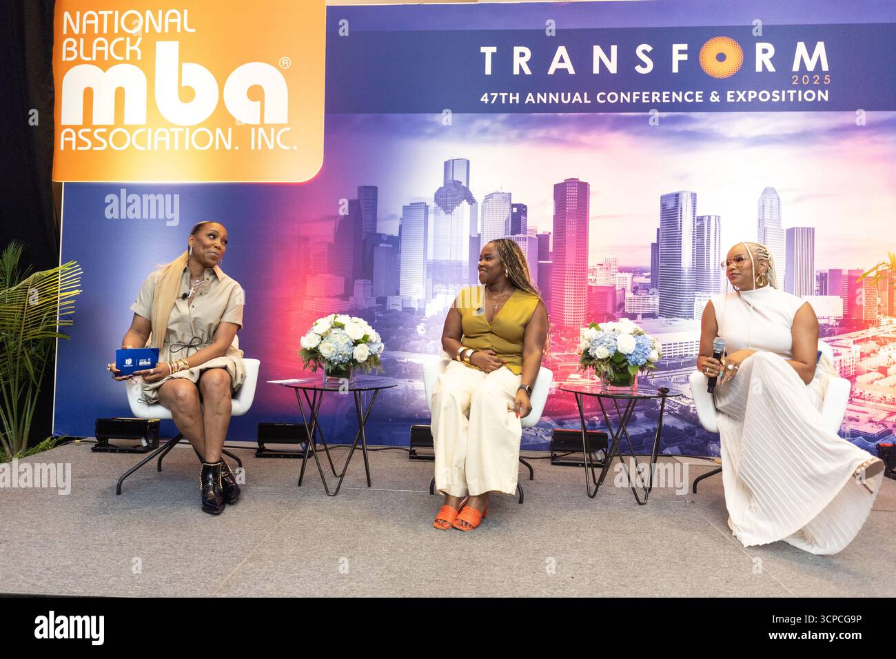 Kimberly A. Blackwell, Gia Peppers, and LeToya Luckett speak at the ...