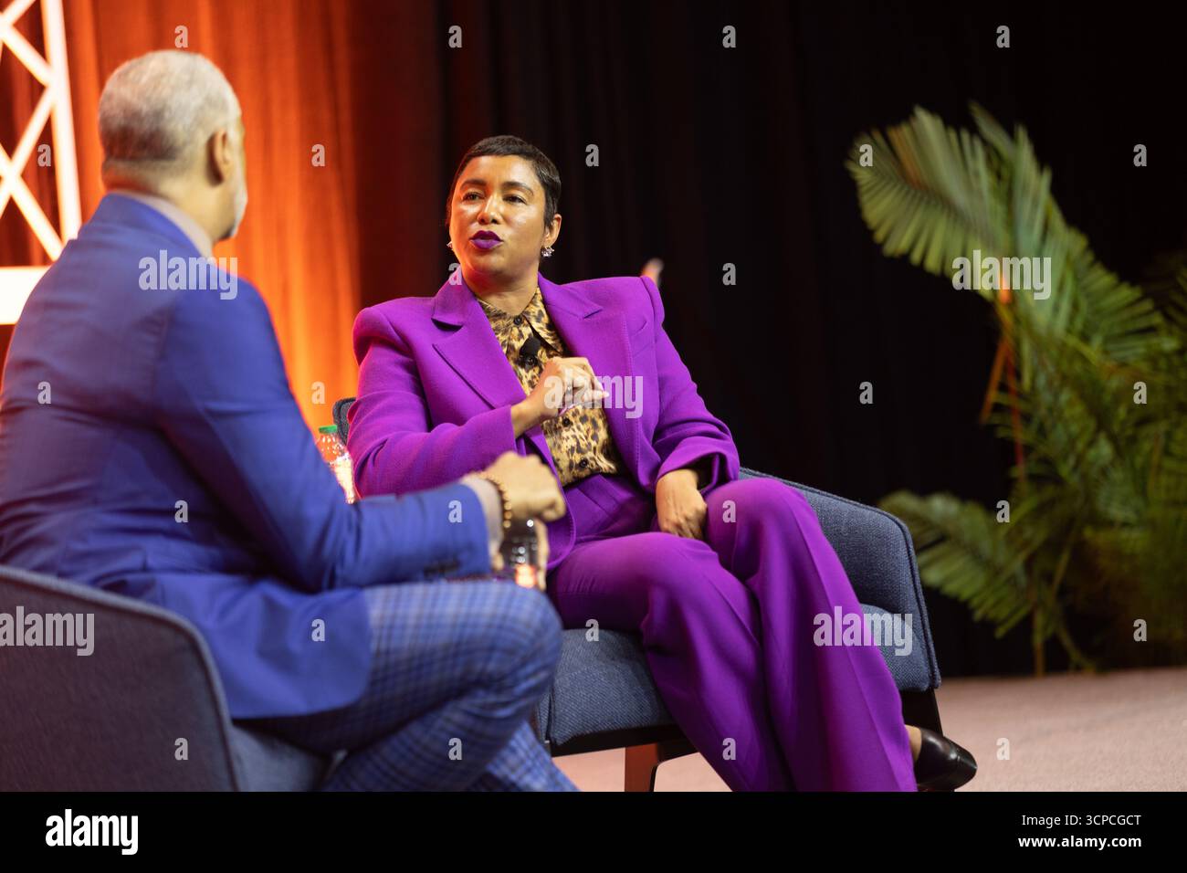 Ed Gordon speaks at the National Black MBA Conference (NBMBAA) on ...