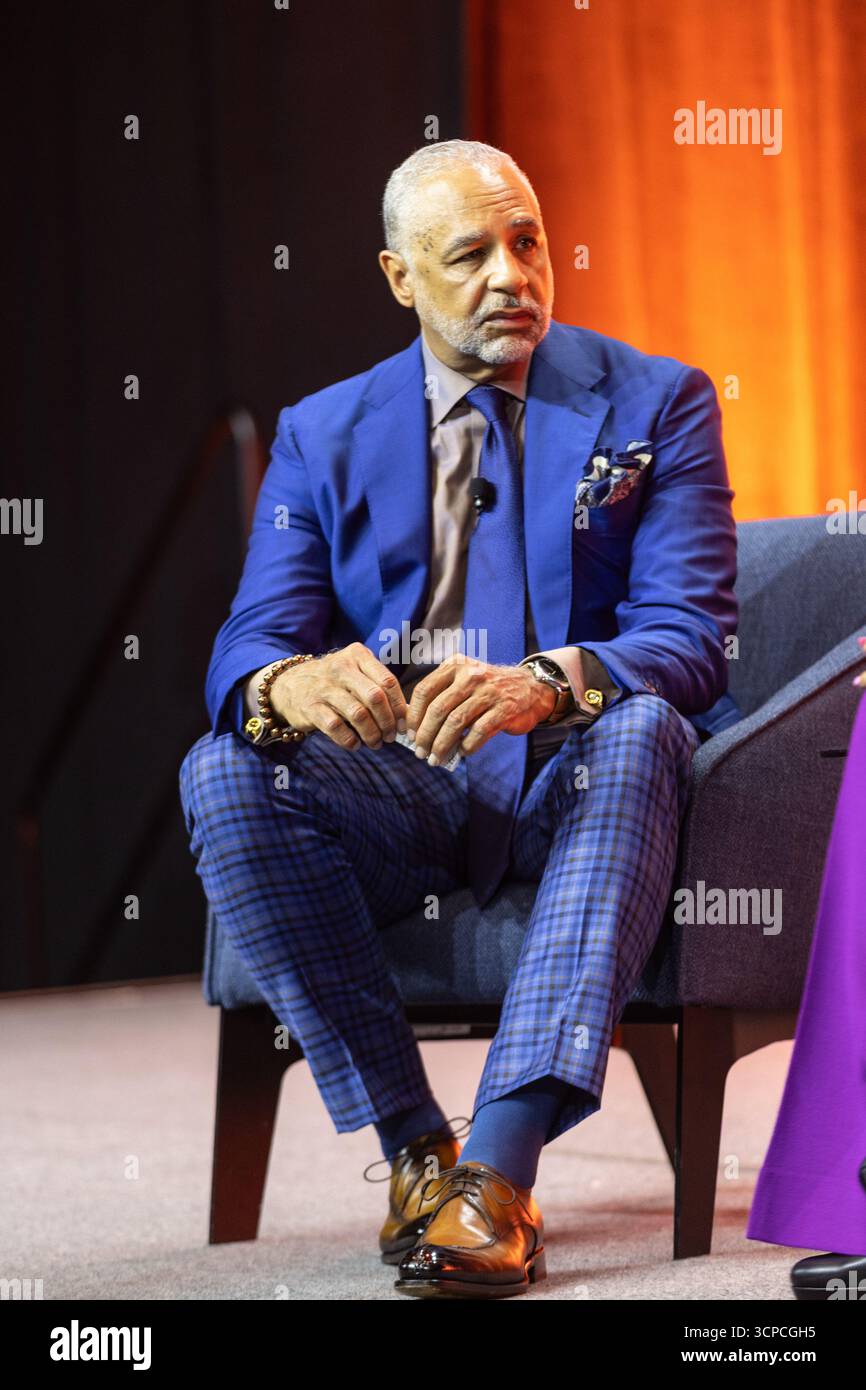Ed Gordon speaks at the National Black MBA Conference (NBMBAA) on ...