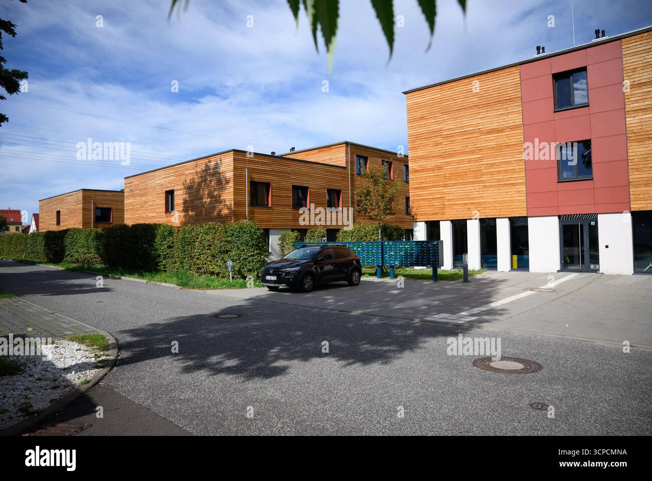 25 September 2025, Brandenburg, Potsdam: The private student residence Basecamp near the Golm ...