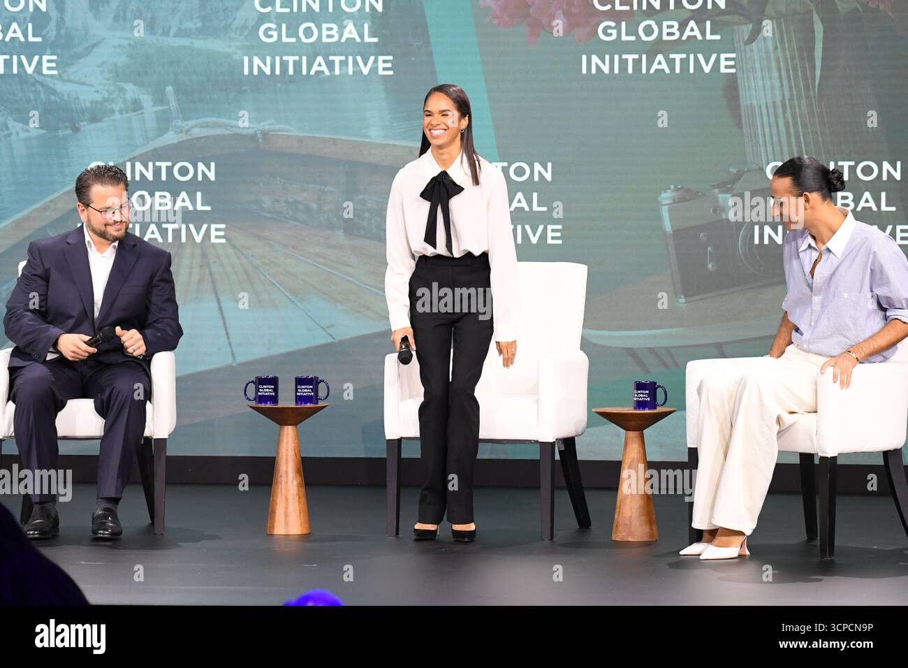Misty Copeland (C) onstage at the Clinton Global Initiative 2025 Annual ...