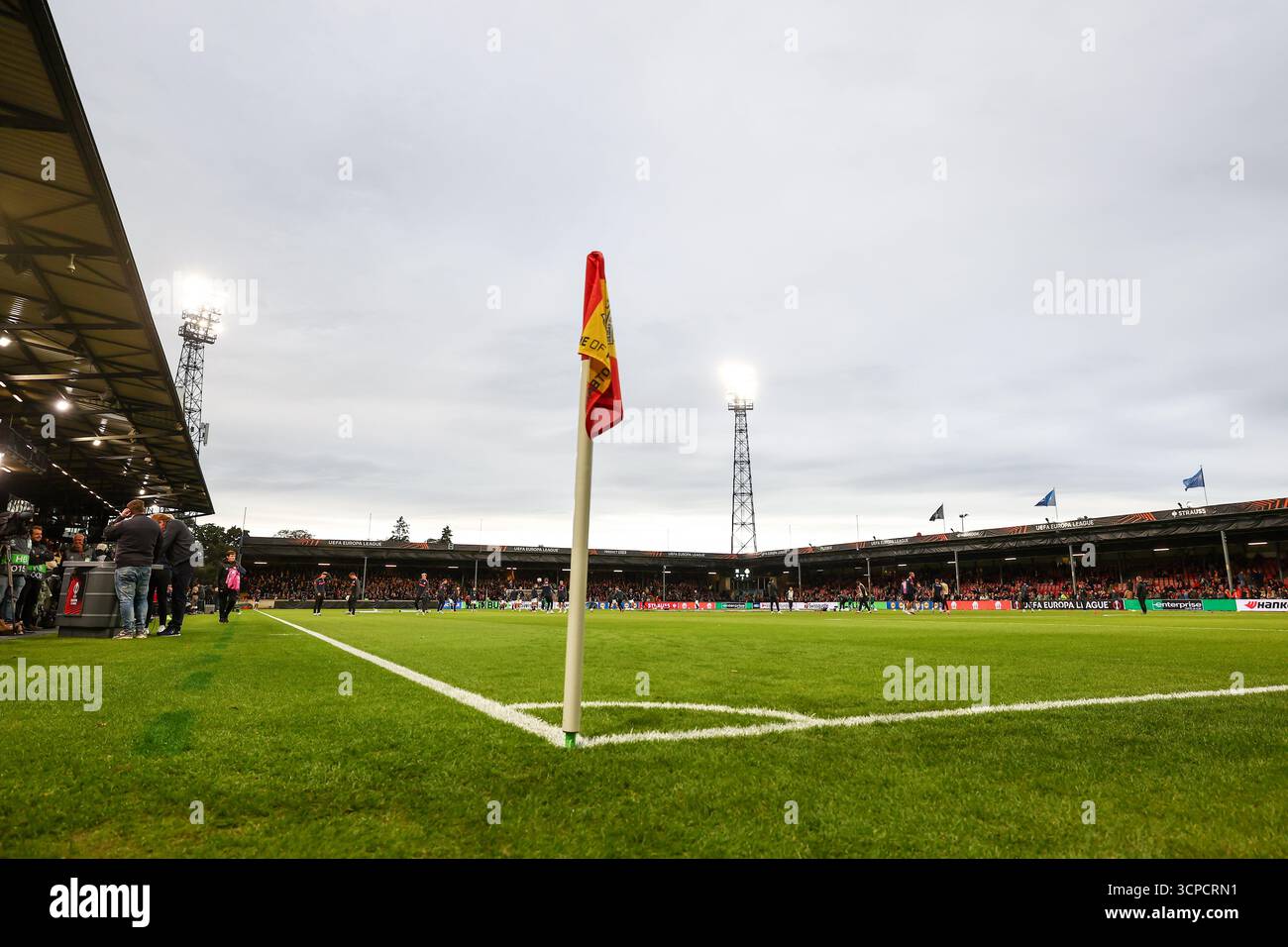 DEVENTER - Overview of the stadium during the Europa League match ...