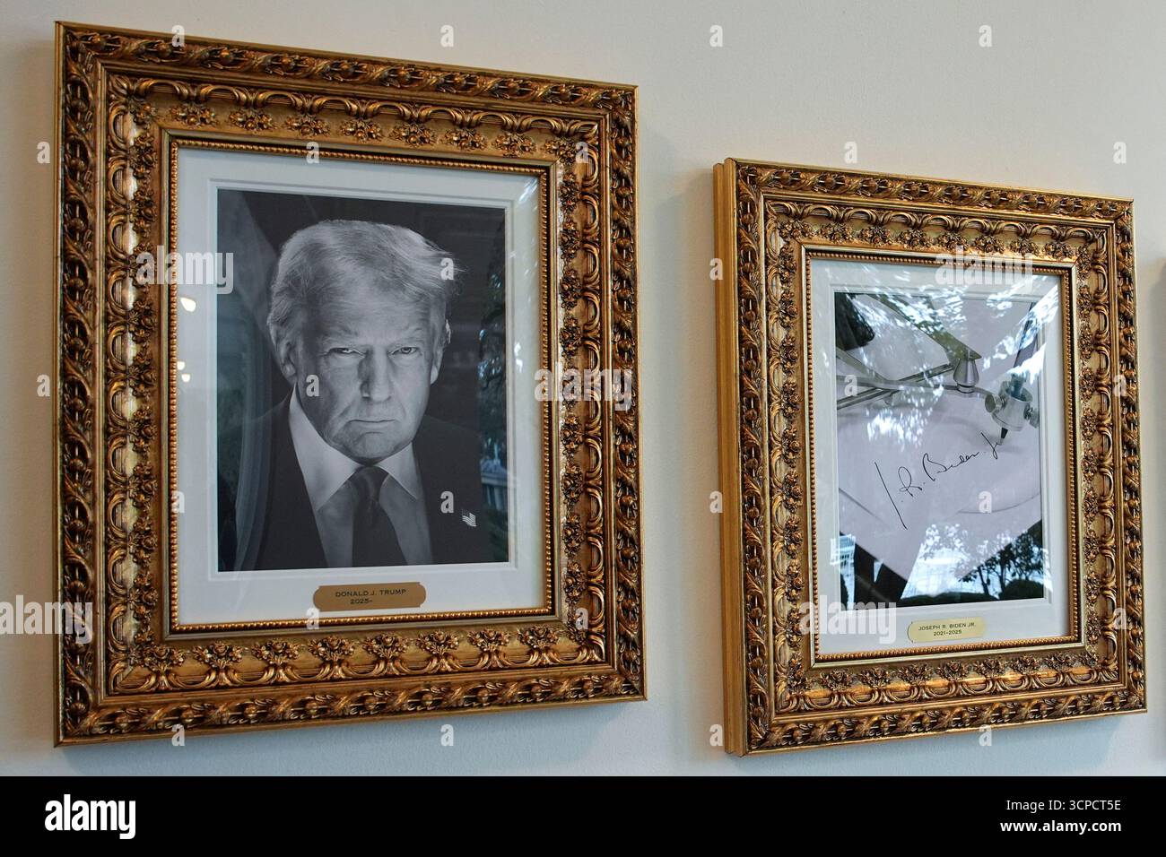 A pictures of an autopen of former President Joe Biden's signature is ...