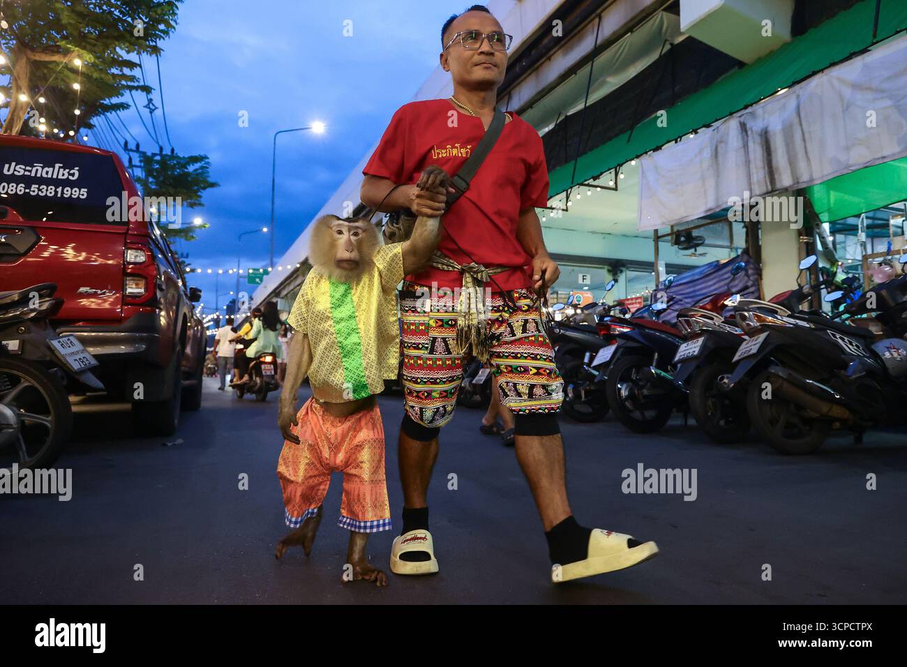 Bangkok, Bangkok, Thailand. 25th Sep, 2025. Prakit Monkey Show is a ...
