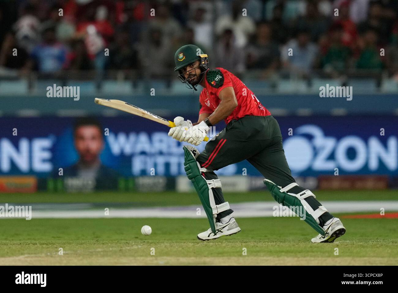 Bangladesh's Saif Hassan plays a shot during the Asia Cup cricket match ...