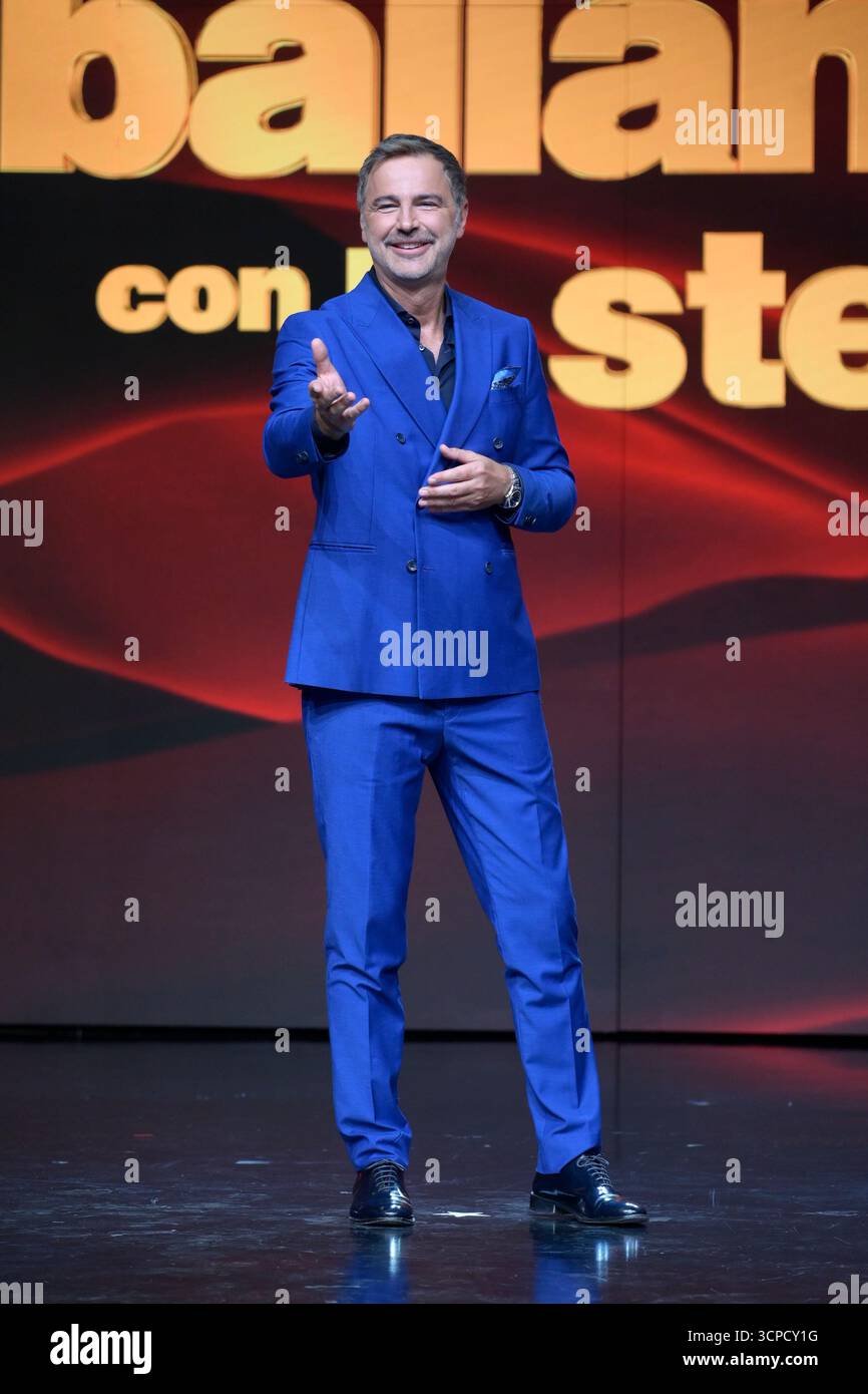 Beppe Convertini attends the photocall of Rai tv program Ballando con ...