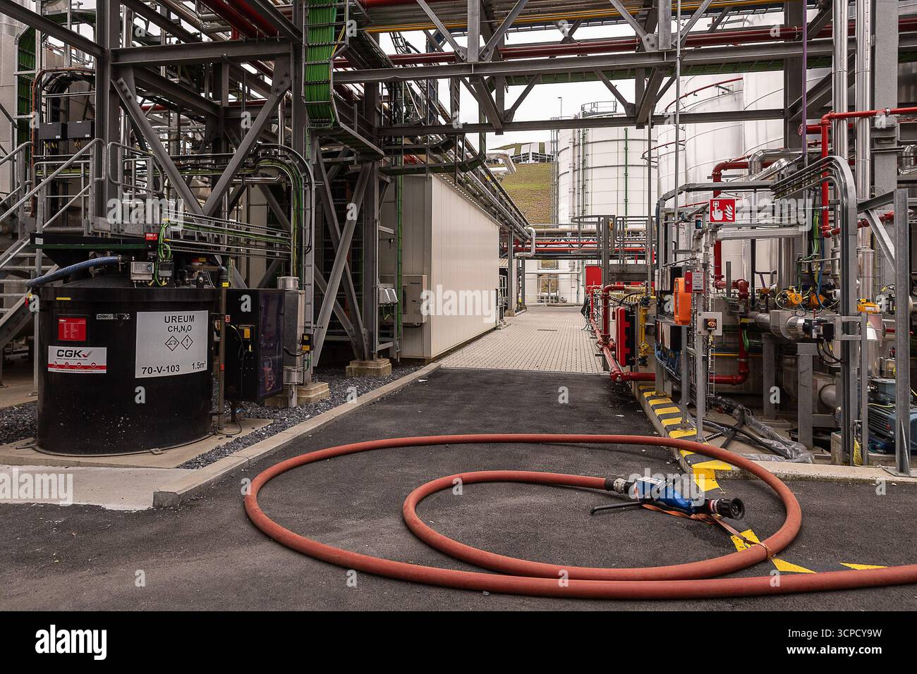 Picture taken during the opening of the 'Plastics2Chemicals' chemical ...