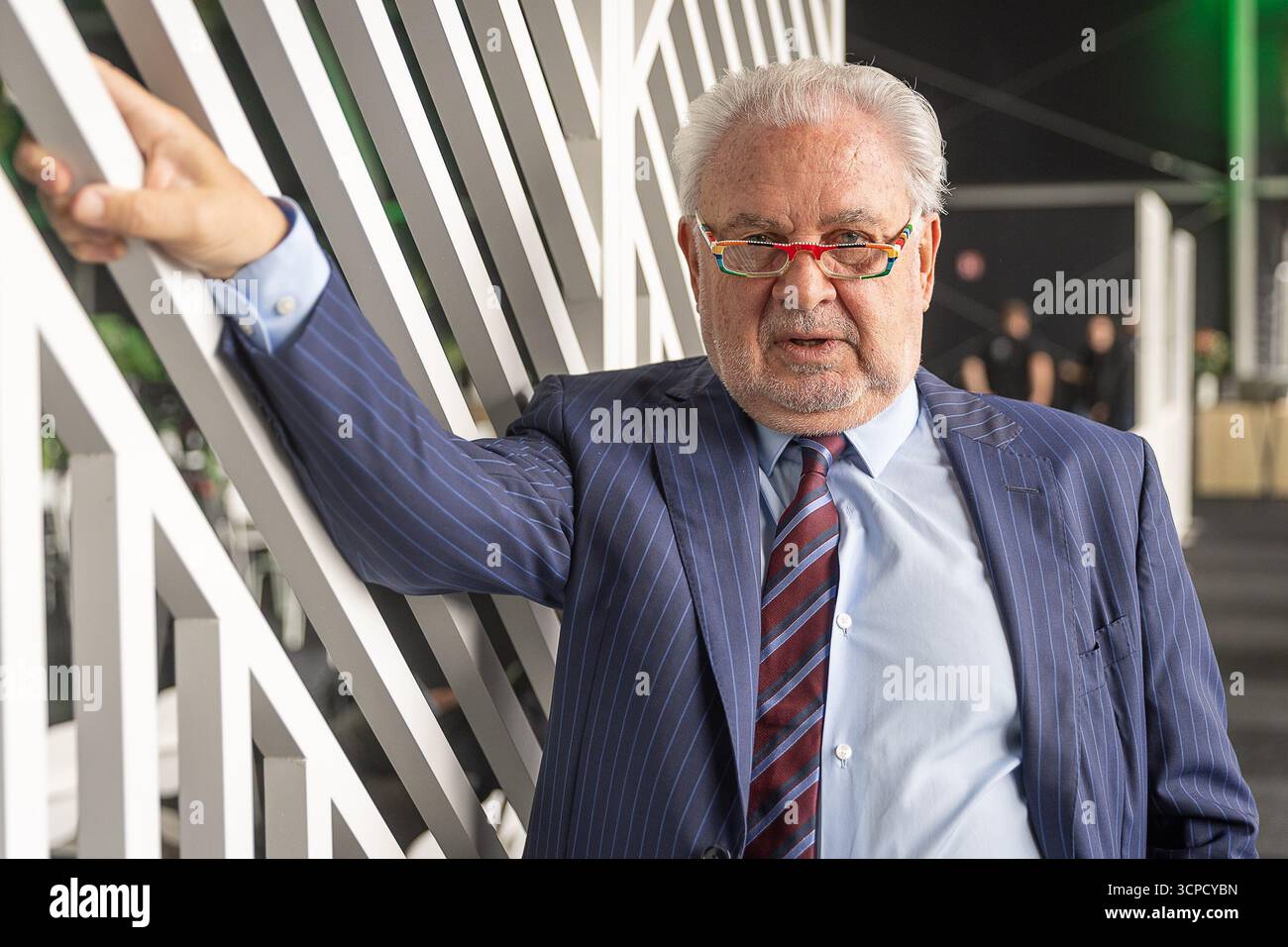 Katoen Natie CEO Fernand Huts poses for the photographer during the ...