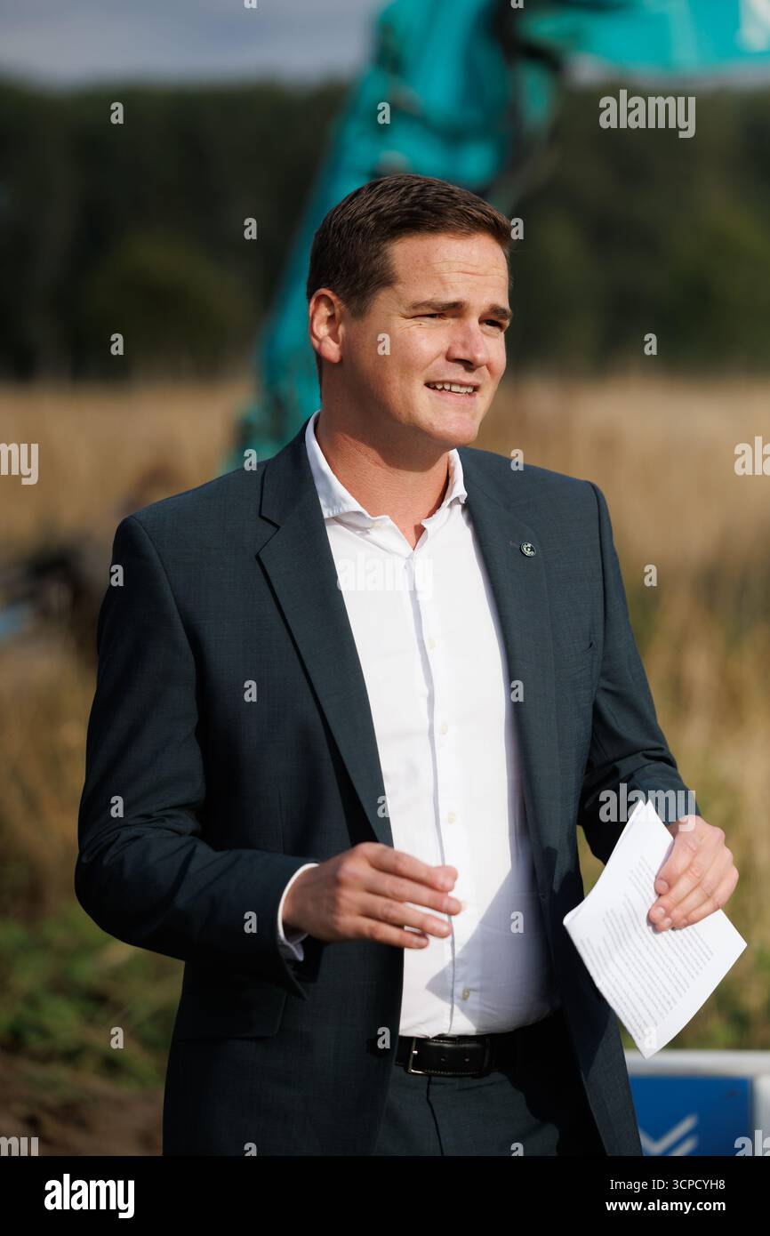 Cercle's CEO Klaas Reynaert pictured during the laying of the ...