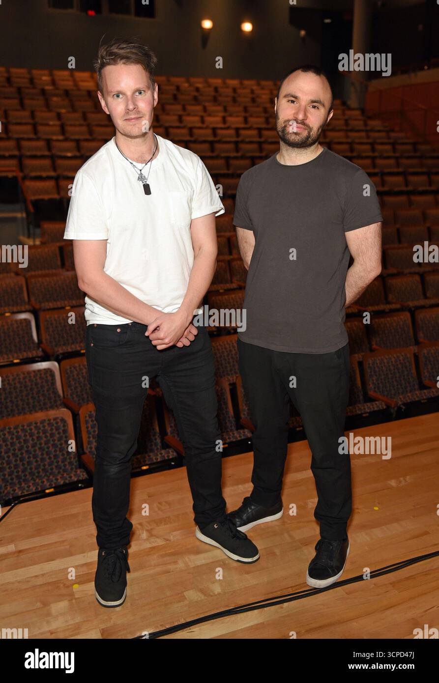 LarsEmil Ojeberget, Johannes Geworkian Hellman on stage for Symbio in ...