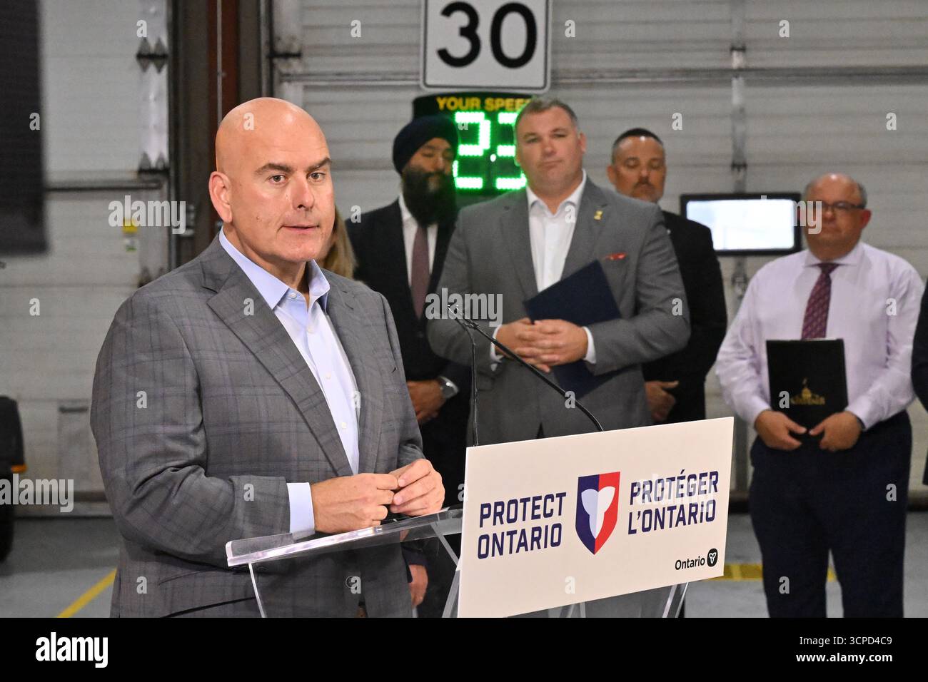 Vaughan Mayor Steven Del Duca speaks about roadway speed cameras at the ...