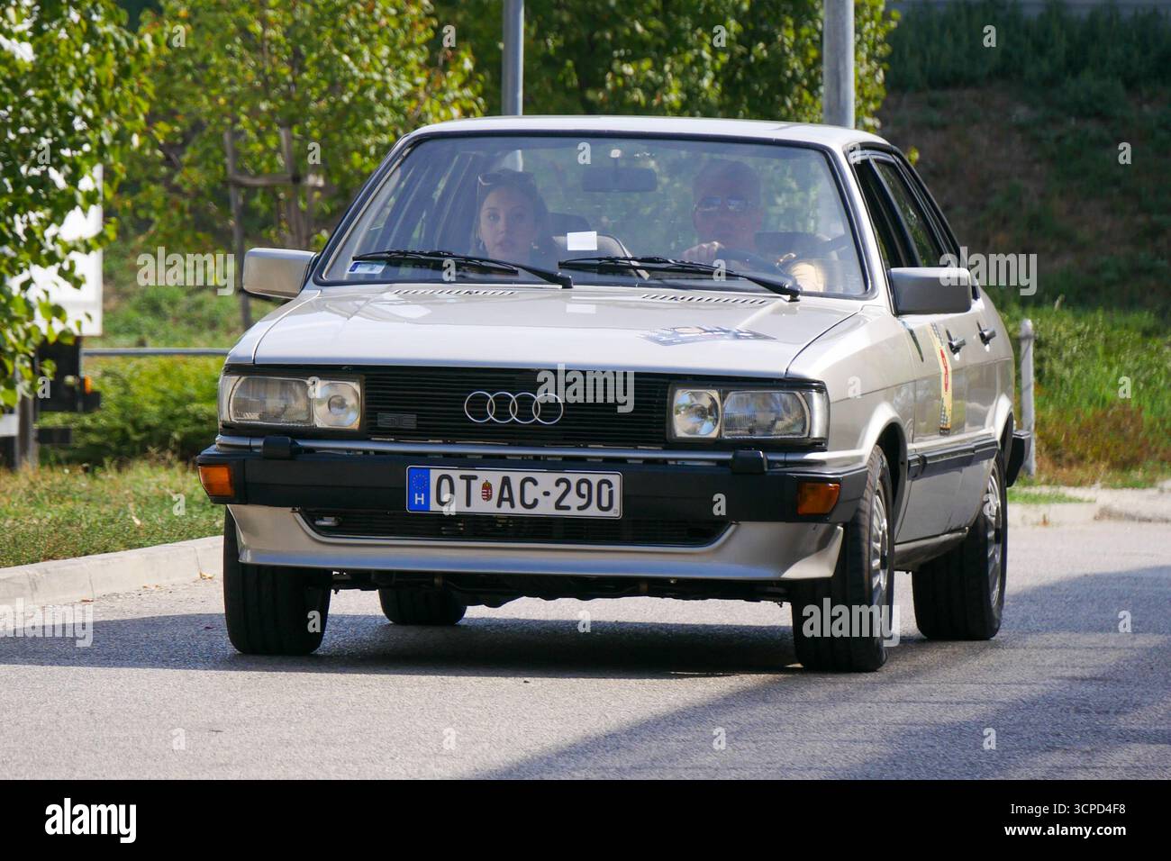 Audi 90 oldtimer car at Budapest classic gradn prix on 2024 Stock Photo ...