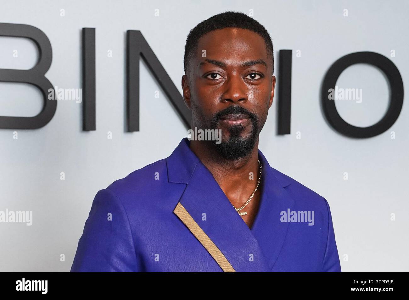 David Ajala poses for photographers upon arrival at the premiere of the ...