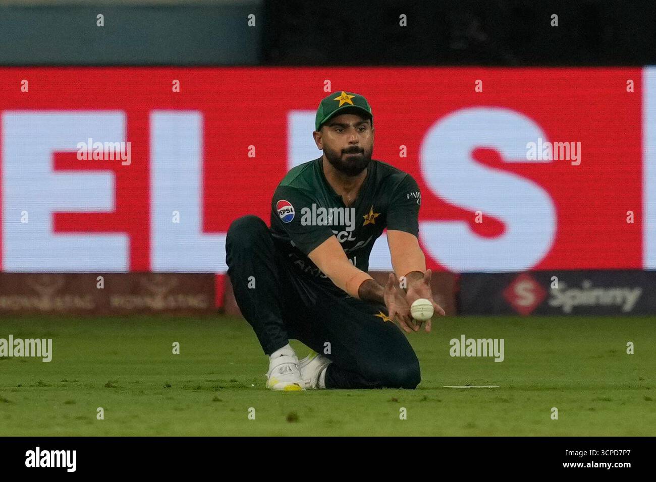 Pakistan's Hussain Talat /takes the catch to dismiss Bangladesh's ...