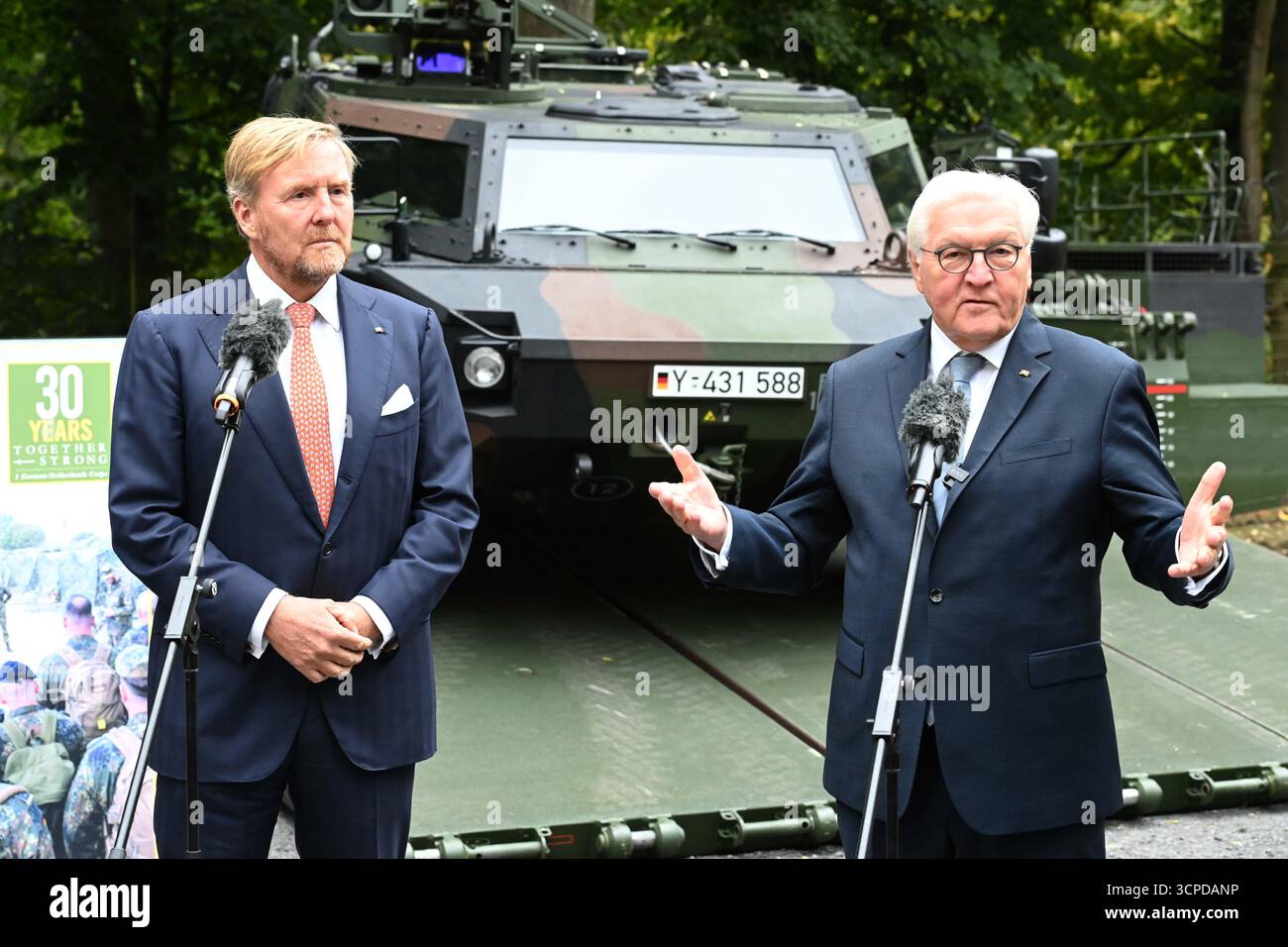 left to right King WILLEM-ALEXANDER of the Netherlands, Federal ...