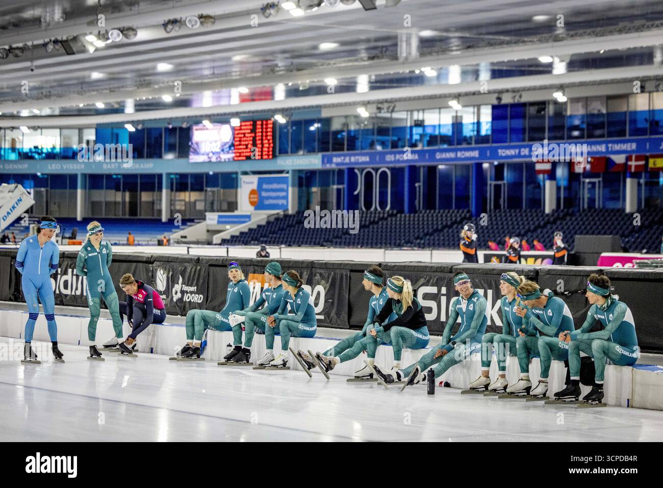 HEERENVEEN - Training in Thialf, during the presentation of the Albert ...
