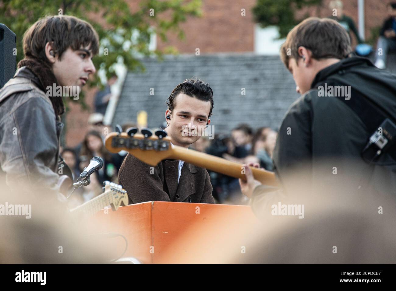 The Danish band quartet APHACA, consisting of childhood friends Rumle ...
