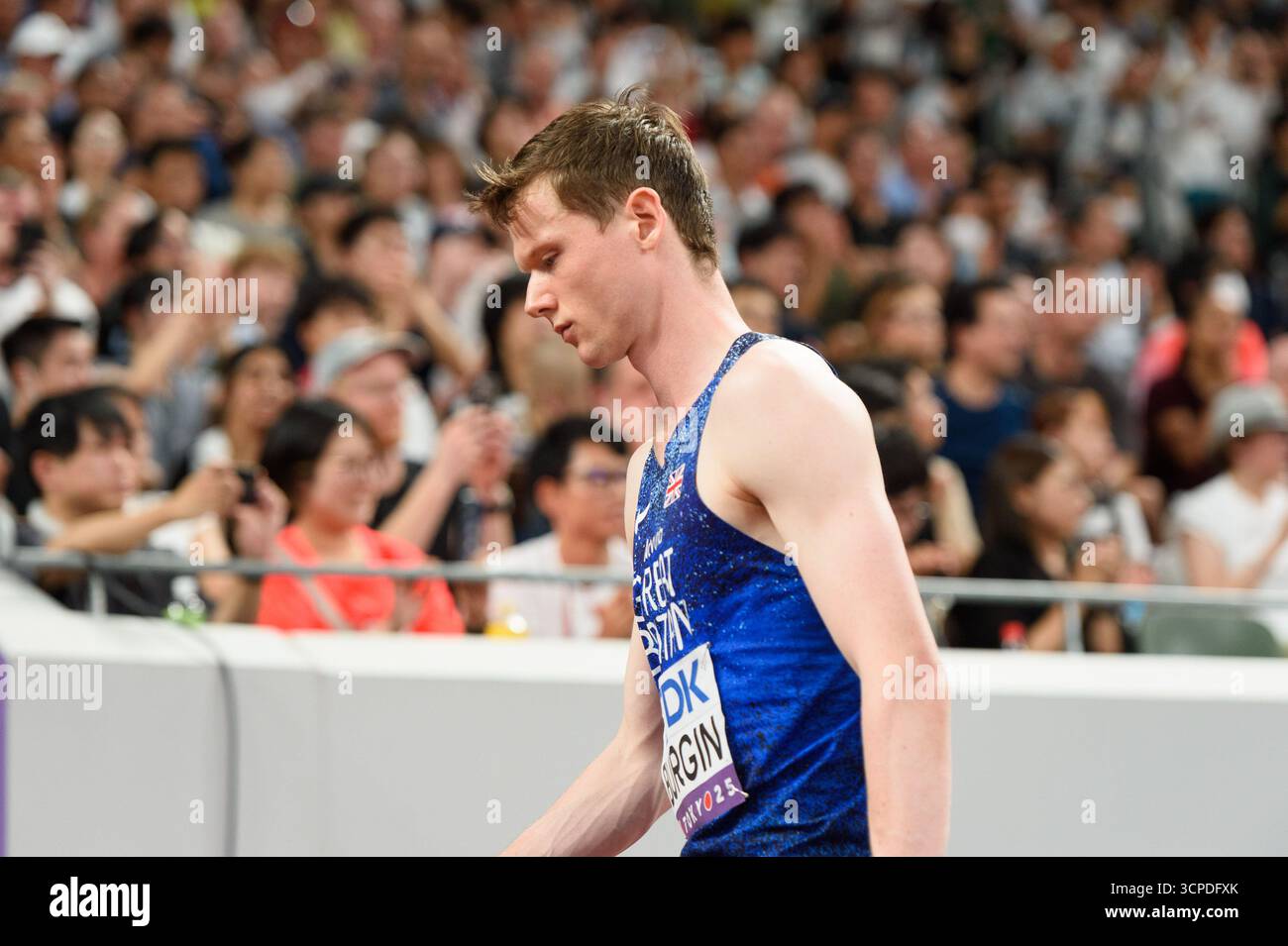 Max Burgin (Great Britain) before the 800 metres semi final race during ...