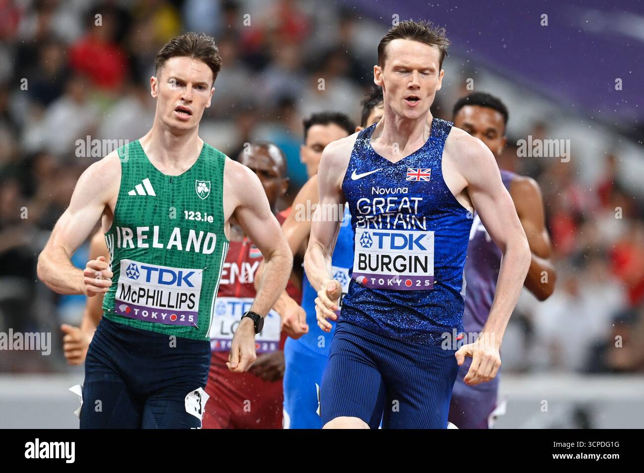 Max Burgin (Great Britain) during the 800 metres semi final race during ...