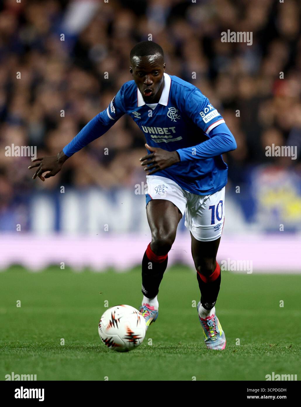 Rangers' Mohammed Diomande during the UEFA Europa League, league stage ...
