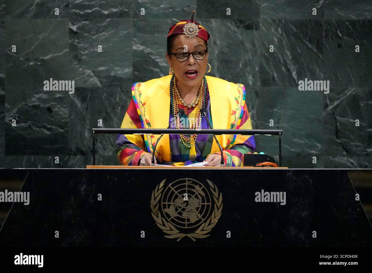 President of Dominica Sylvanie Burton addresses the 80th session of the ...