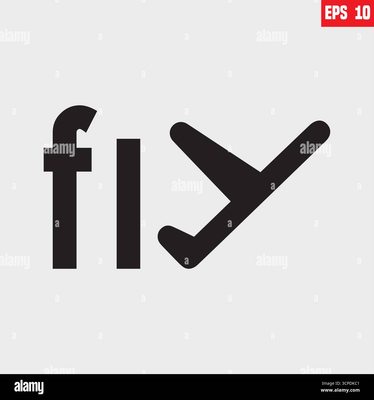 Global flight logo Stock Vector Images - Alamy