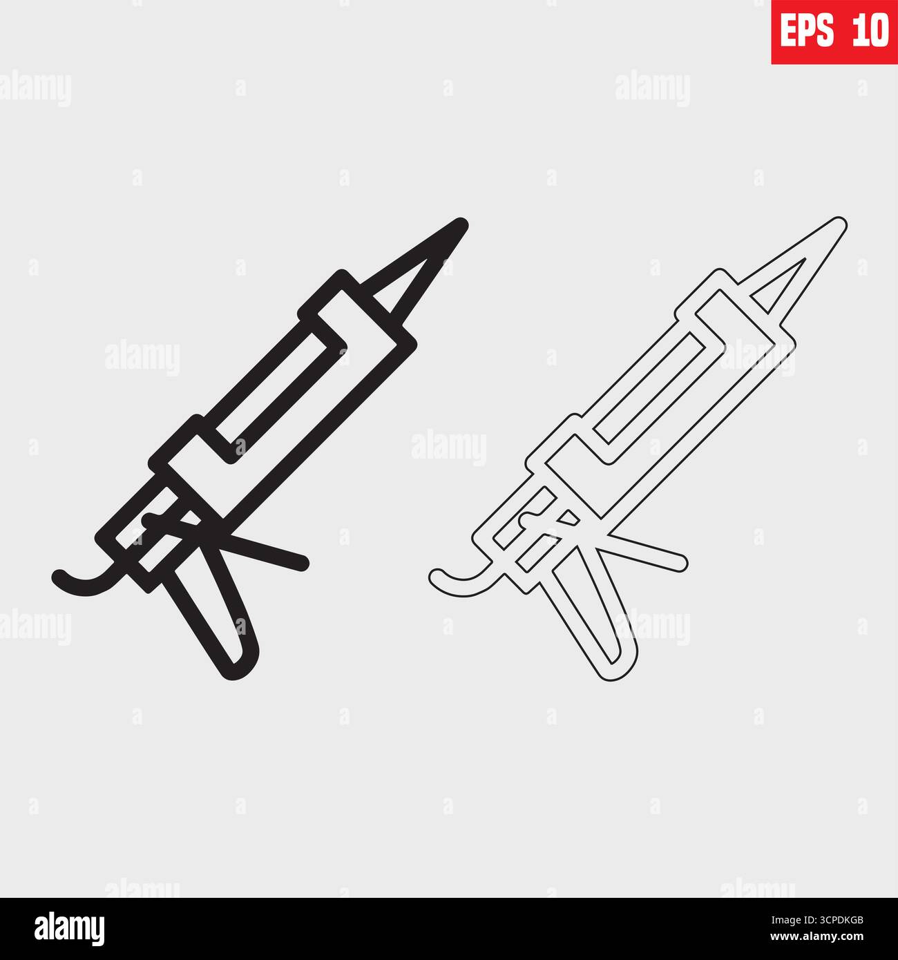 Caulk sealant Stock Vector Images - Alamy