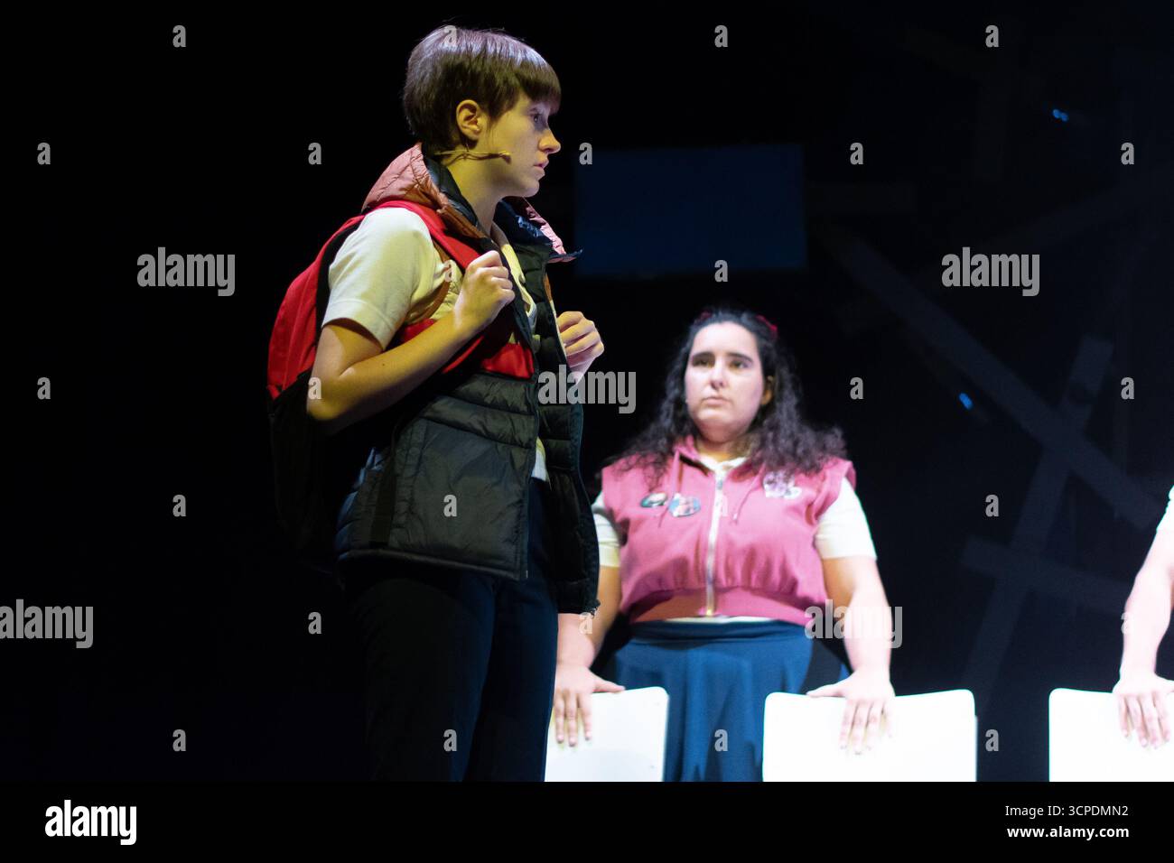 Actress Elisa Hipolito performs during the presentation of the play "A ...