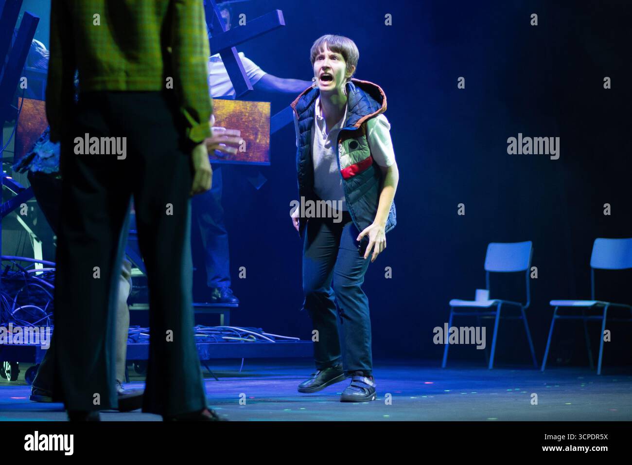 Actress Elisa Hipolito performs during the presentation of the play "A ...