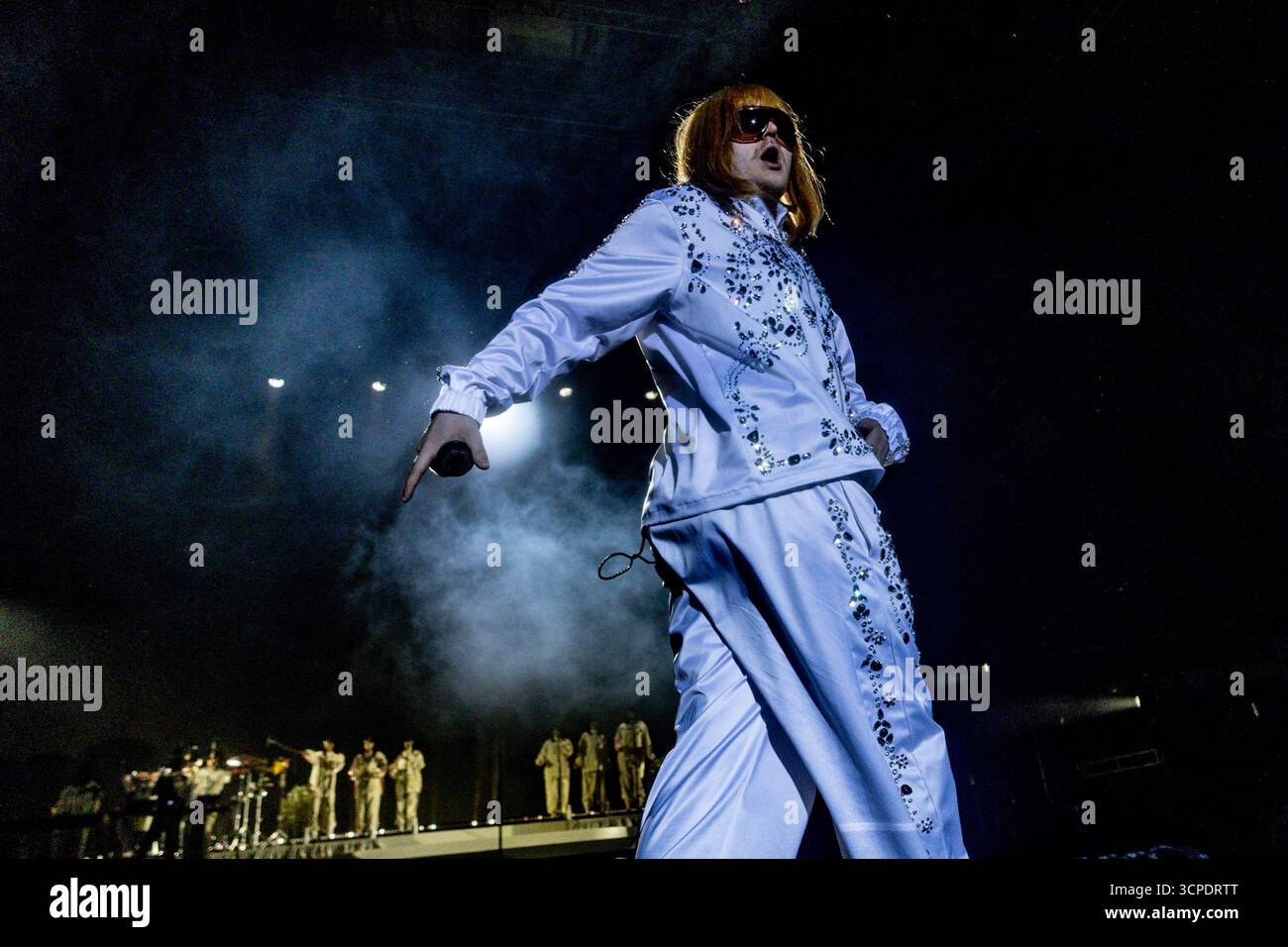 The singer Rusowsky during a concert at the Movistar Arena, on ...