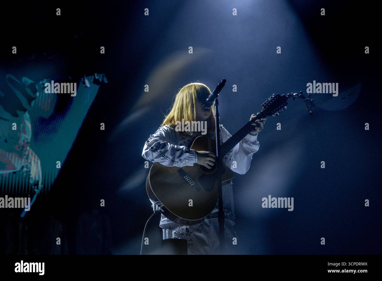 The singer Rusowsky during a concert at the Movistar Arena, on ...
