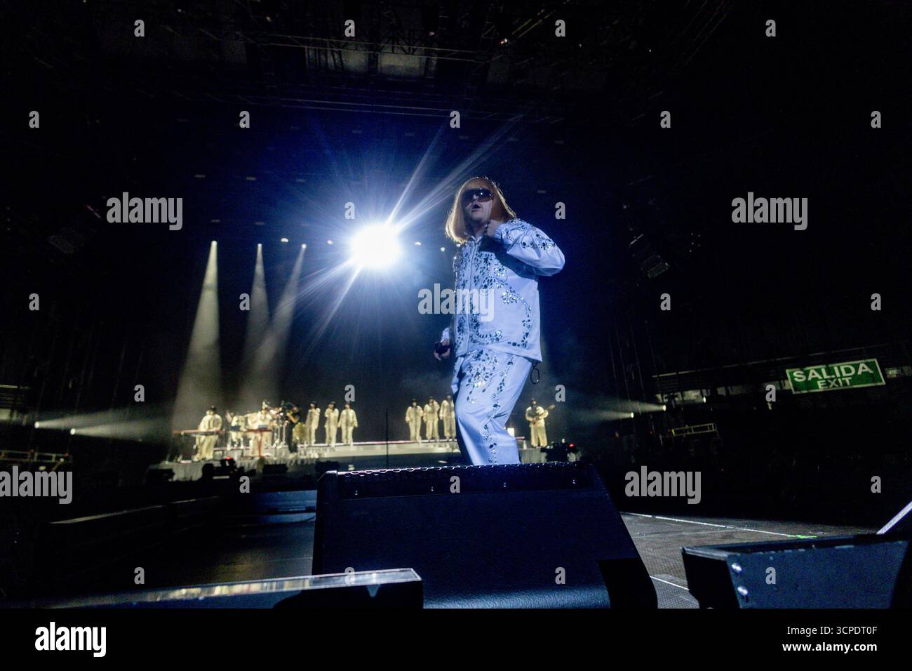 The singer Rusowsky during a concert at the Movistar Arena, on ...