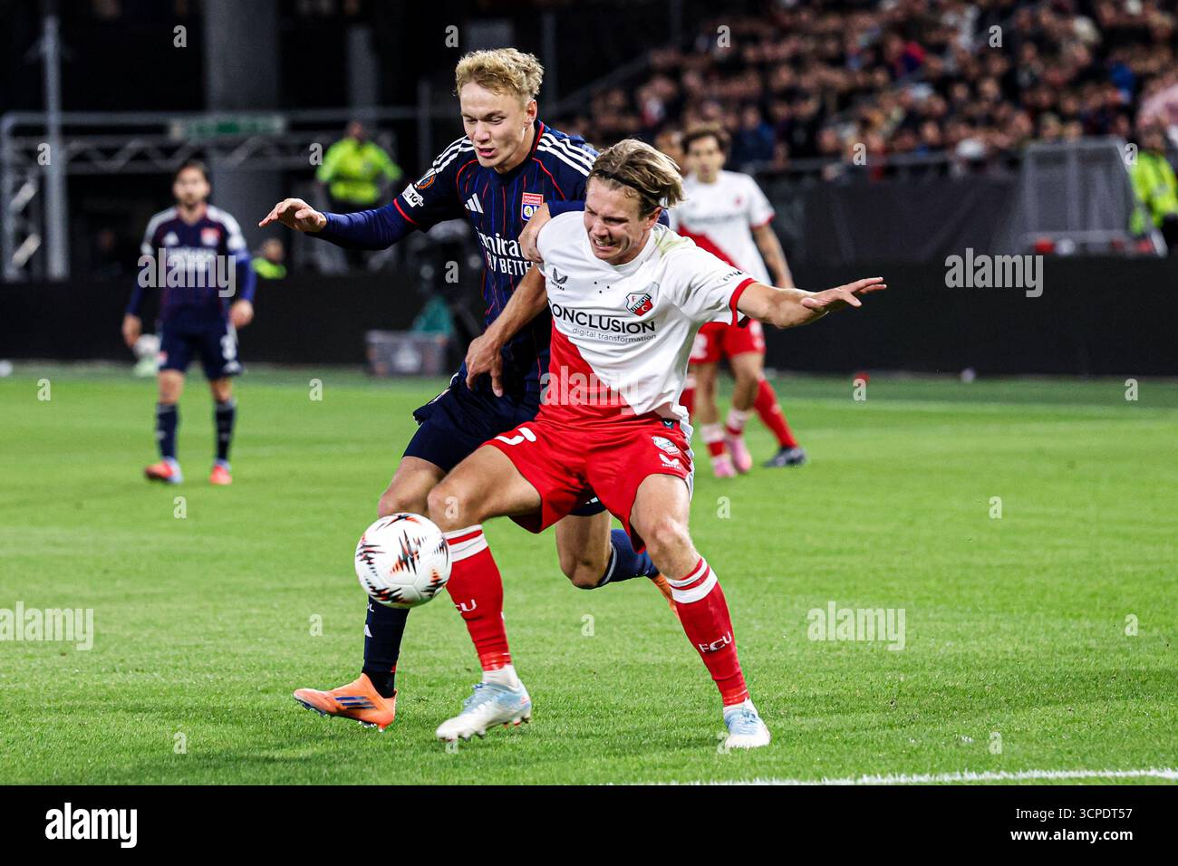 UTRECHT, NETHERLANDS - SEPTEMBER 25: Adam Karabec of Olympique Lyonnais ...