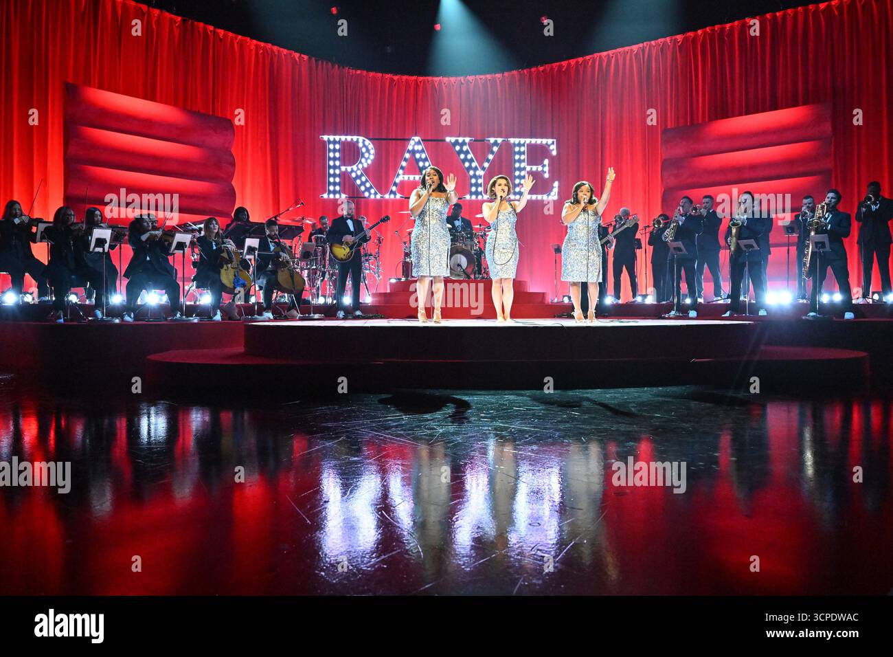 EDITORIAL USE ONLY Raye during filming for the Graham Norton Show, at ...