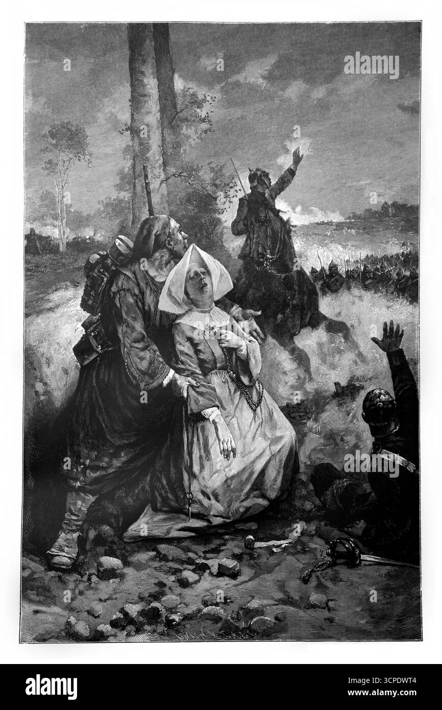 Illustration of the Painting The Sacrificial Duty with the crucifix on ...