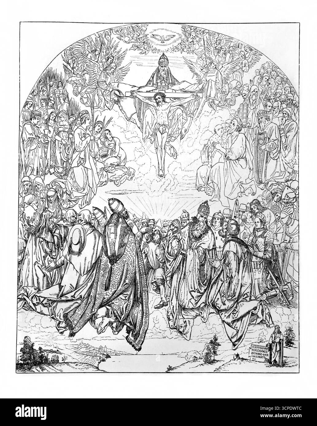 Christ god father painting Black and White Stock Photos & Images - Alamy