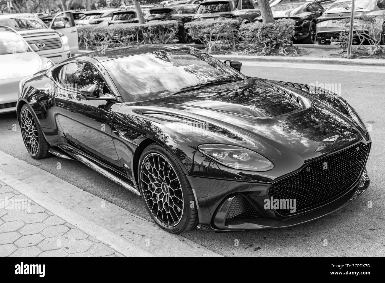 Miami Beach, Florida USA - June 9, 2024: Aston Martin DBS Superleggera ...