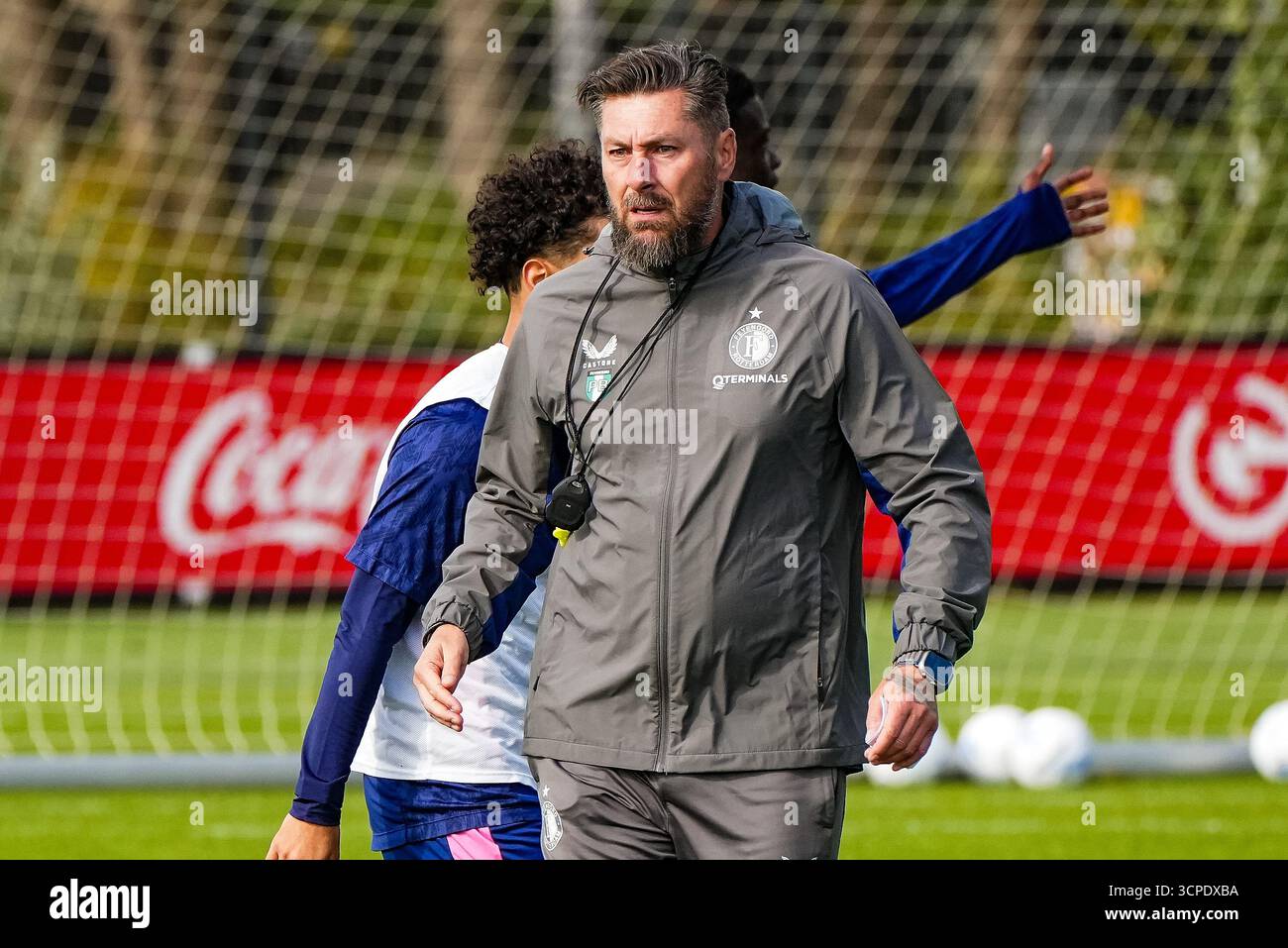 Rotterdam - Coach Pascal Bosschaart of Feyenoord Rotterdam during the a ...