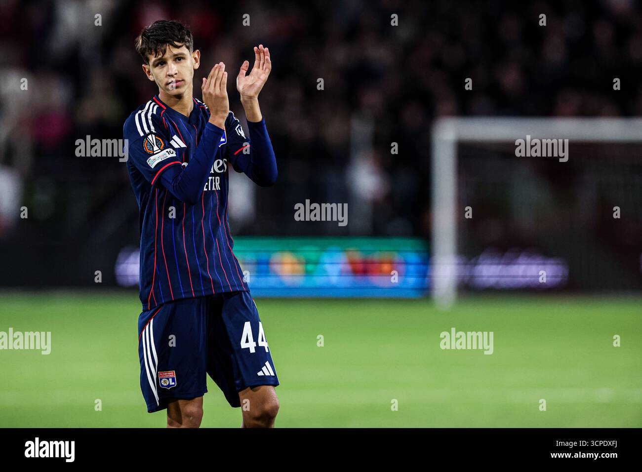 UTRECHT, NETHERLANDS - SEPTEMBER 25: Khalis Merah of Olympique Lyonnais ...