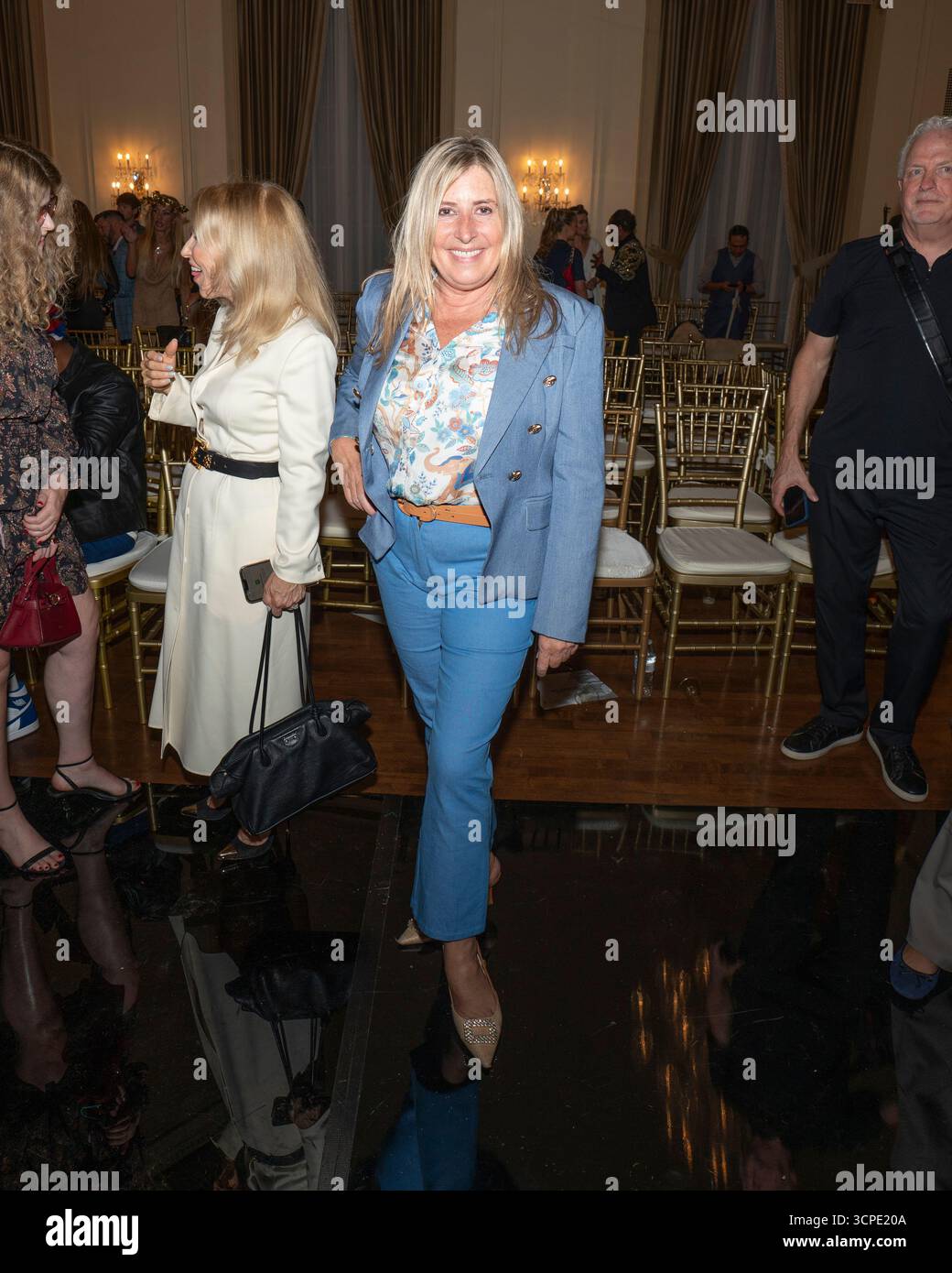 Andrea Bartzen attends Diana Mahrach Couture NYFW SS26 Front Row at The ...