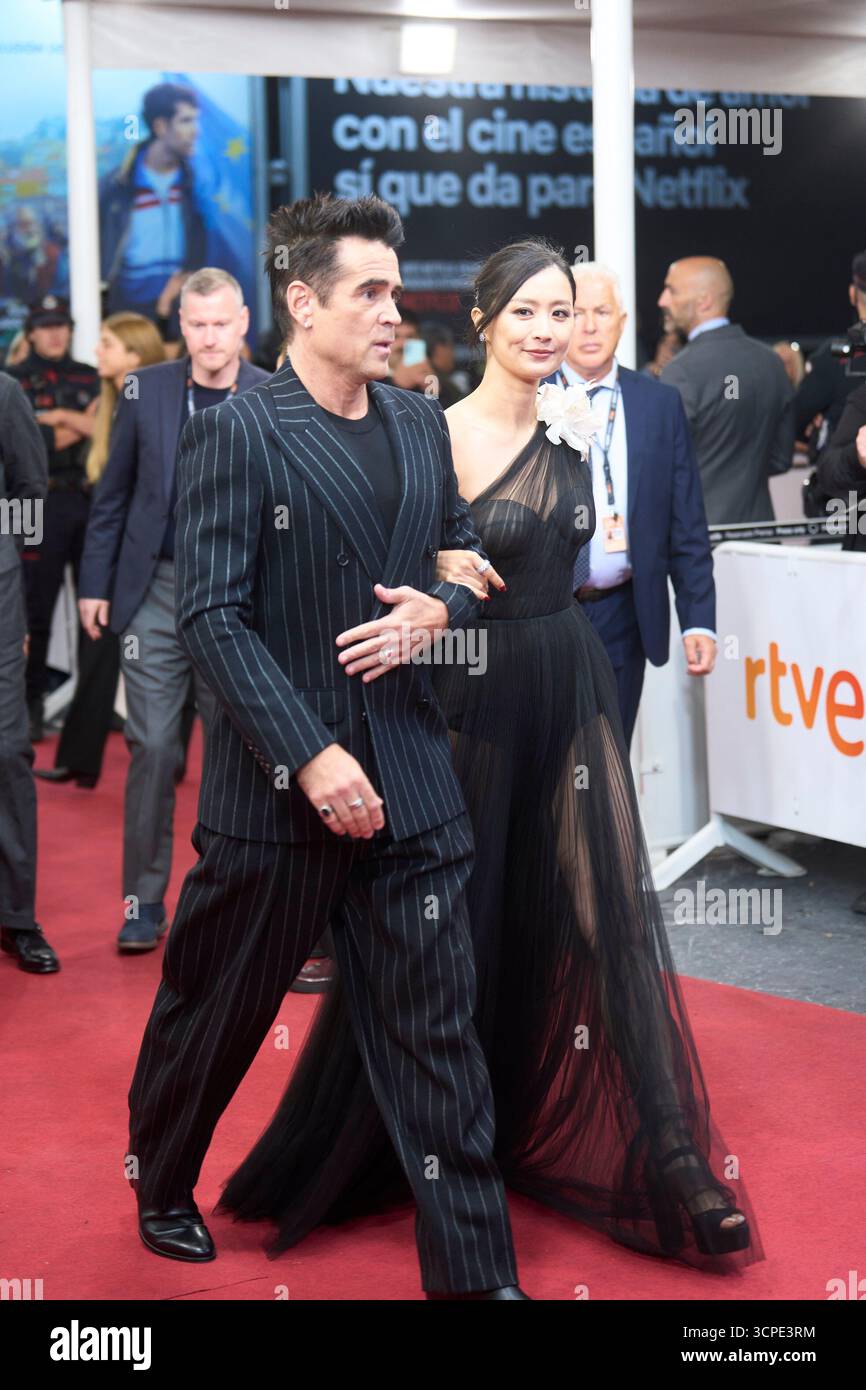 Colin Farrell, Fala Chen attended 'Ballad of a Small Player' Red Carpet during 73rd San ...